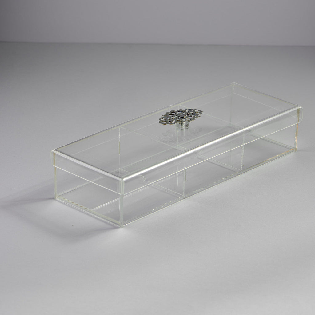 Plated Large 3-compartments box – Zee Designs Plexiglass