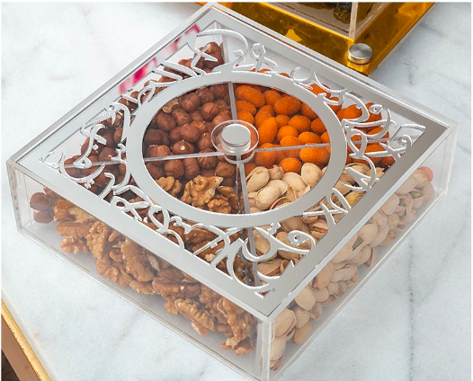Arabic Calligraphy 4-compartment box – Zee Designs Plexiglass