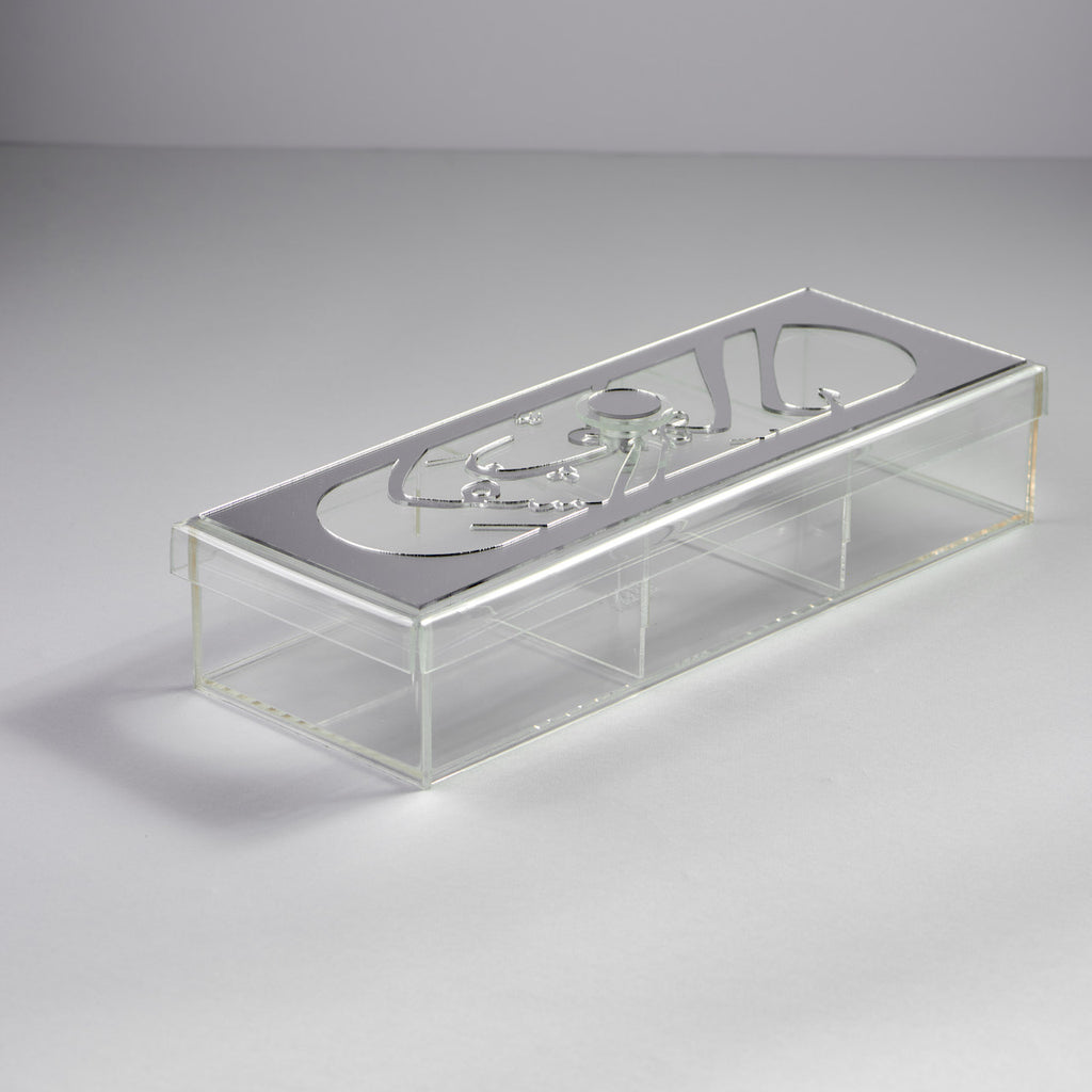 Arabic Calligraphy Large 3-compartment box – Zee Designs Plexiglass